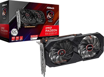 Asrock Radeon RX 6500 XT 8GB GDDR6 Phantom Gaming OC Κάρτα Γραφικών ...