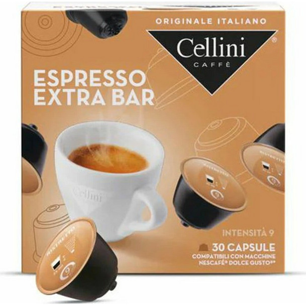 Cellini Κάψουλες Espresso Extra Bar Συμβατές με Μηχανή Dolce Gusto 30τμχ | BestPrice.gr