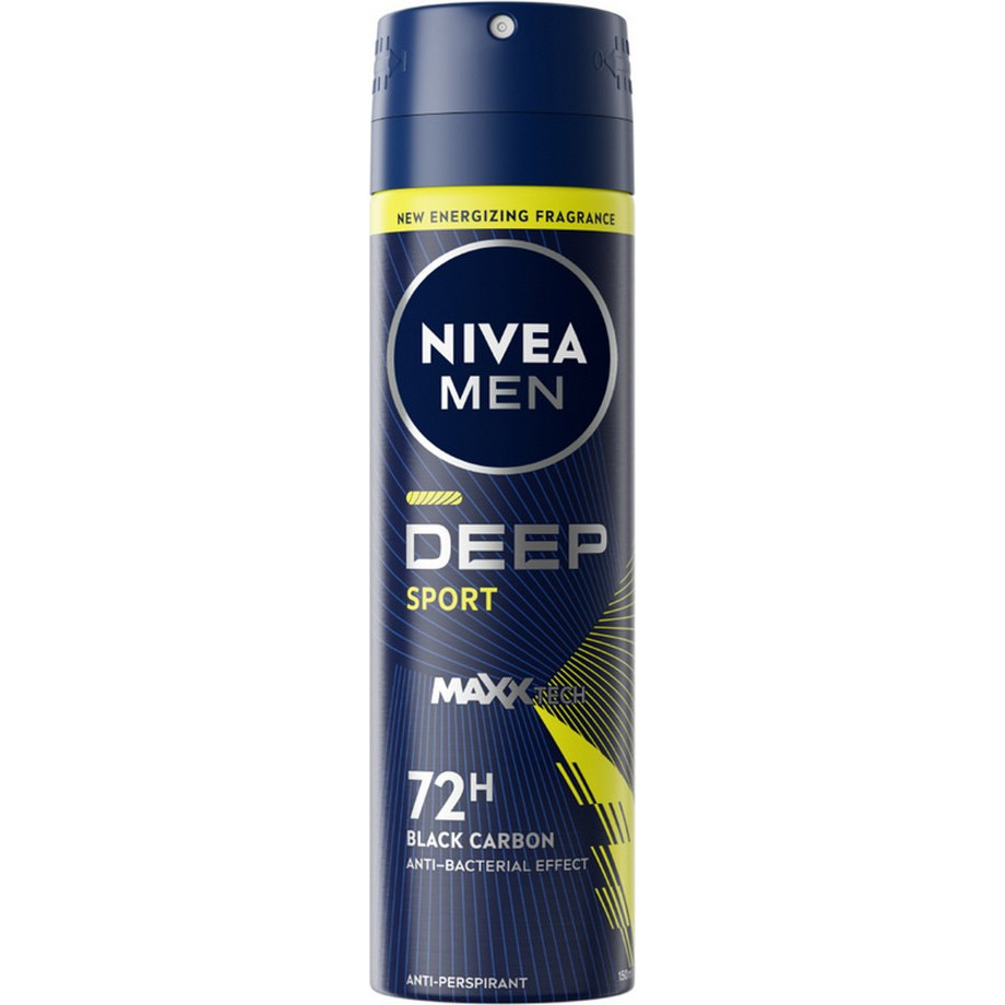 Nivea Deep Sport Ανδρικό Αποσμητικό Spray 72h 150ml | BestPrice.gr