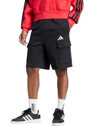 Adidas Originals Trefoil Essentials Αθλητική Ανδρική Βερμούδα Μαύρη ...