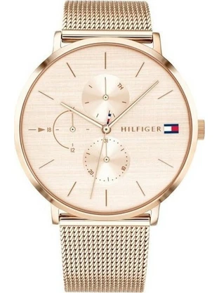 Tommy Hilfiger Tyson Γυναικείο Ρολόι με Ροζ Χρυσό Μεταλλικό Μπρασελέ ...