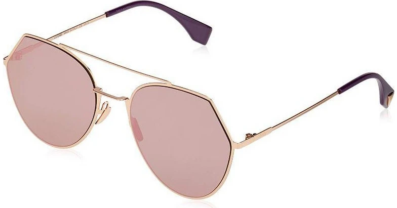 Fendi FF0194/S DDB/AP Γυναικεία Γυαλιά Ηλίου Aviator Μεταλλικά Χρυσά με ...