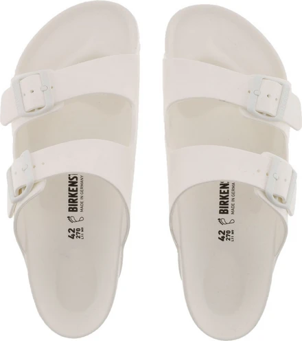 Birkenstock Arizona Ανδρικές Παντόφλες Καλοκαιρινές Ανατομικές Λευκές ...
