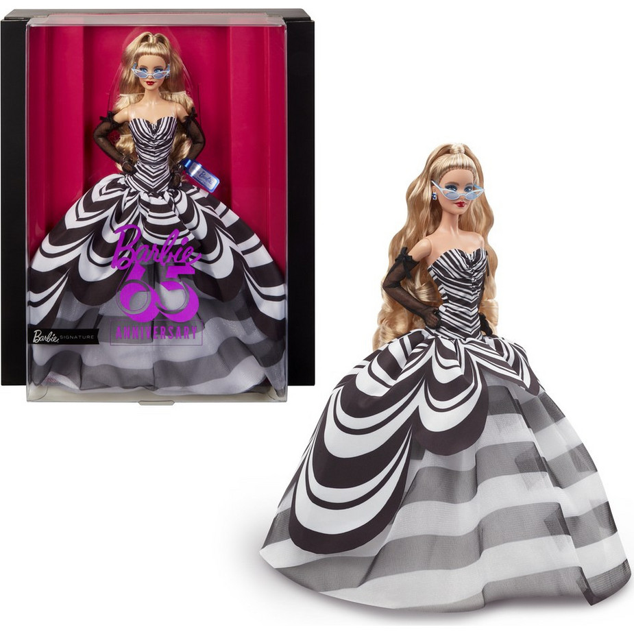Mattel Barbie Signature 65η Επέτειος Ασπρόμαυρο Φόρεμα | BestPrice.gr