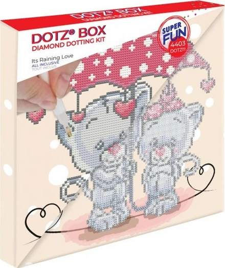 Diamond Dotz It's Raining Love Καμβάς Diamond Painting Kit 28x28cm DBX ...