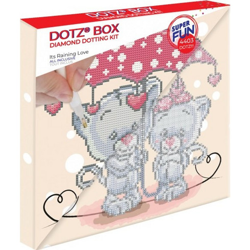 Diamond Dotz It's Raining Love Καμβάς Diamond Painting Kit 28x28cm DBX ...