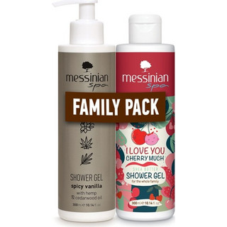 Messinian Spa Spicy Vanilla Shower Gel 300ml + I Love You Cherry Shower ...