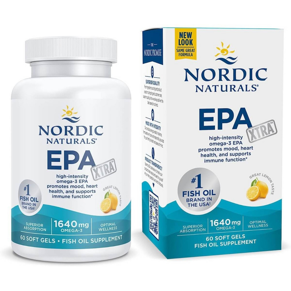 Nordic Naturals EPA Xtra Lemon Ιχθυέλαιο 1640mg 60 Μαλακές Κάψουλες ...