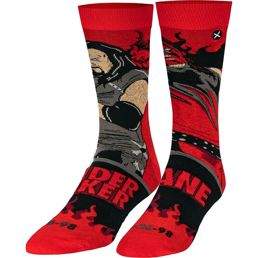 ODD SOX Undertaker vs Kane Ανδρικές Κάλτσες Ψηλές με Σχέδια Πολύχρωμες ...