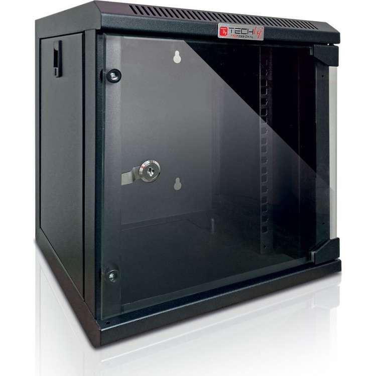 Techly I-CASE EM-1009BKEC Επιτοίχια Καμπίνα Rack 9U 31x29.5x48.5cm ...