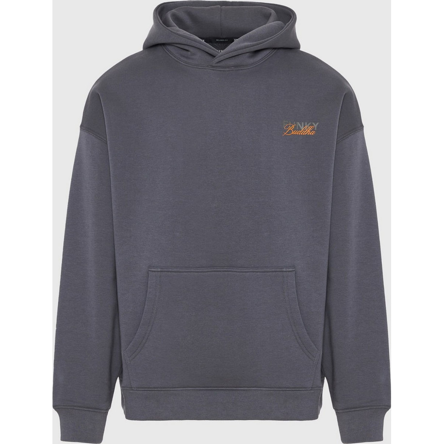 Funky Buddha Ανδρικό Φούτερ με Κουκούλα & Τσέπες Ανθρακί FBM012-018-06 ...