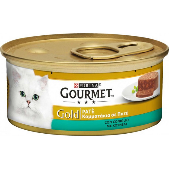 Purina Gourmet Gold Adult Pate with Rabbit 85gr 12254210 | BestPrice.gr