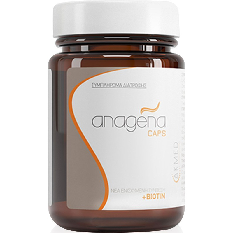 Akmed Anagena Συμπλήρωμα Διατροφής κατά της Τριχόπτωσης 30 Κάψουλες ...