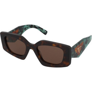 Prada PR 15YS 2AU06B Γυναικεία Γυαλιά Ηλίου Ορθογώνια Κοκάλινα Πράσινα ...