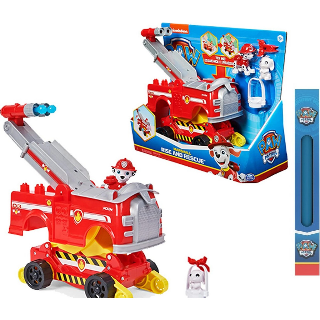 Spin Master Λαμπάδα Paw Patrol Rise & Rescue Marshall with Vehicle | BestPrice.gr