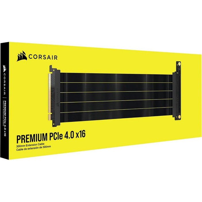 Corsair Premium PCIe 4.0 x16 Extension Riser Cable 0.3m | BestPrice.gr