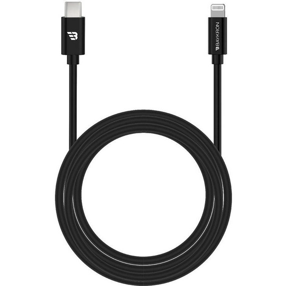 Baykron USB-C to Lightning Cable 20W 1.2m Black BKR-SL-C2L-BLK12 ...