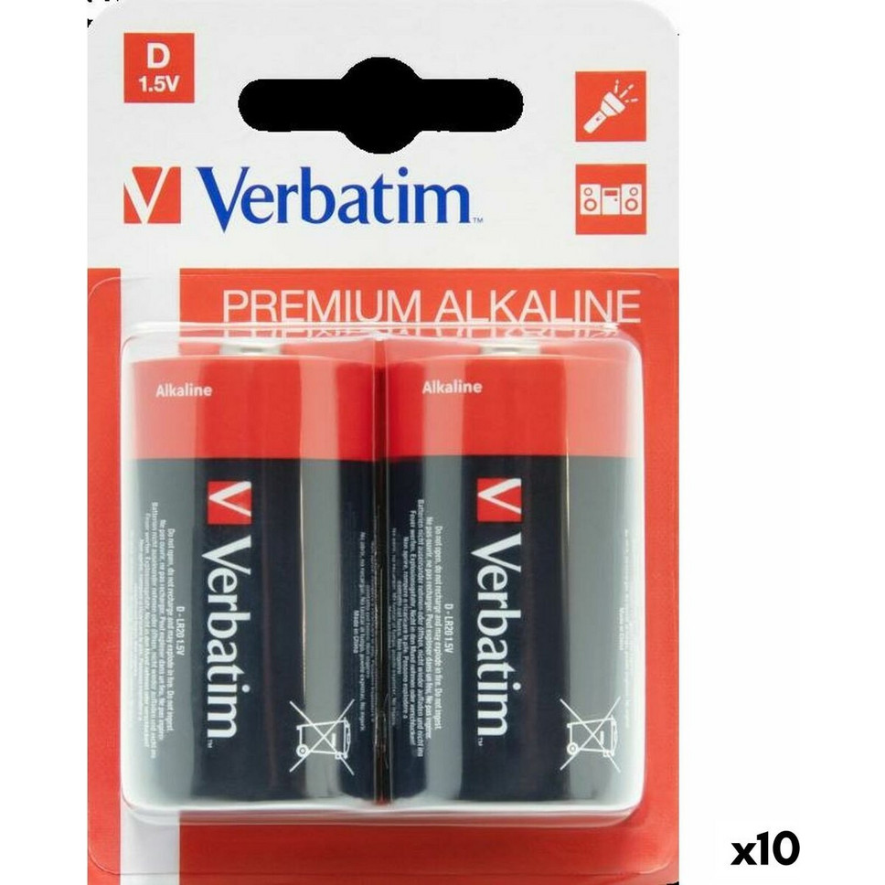 Verbatim Premium Alkaline D/LR20 10τμχ | BestPrice.gr