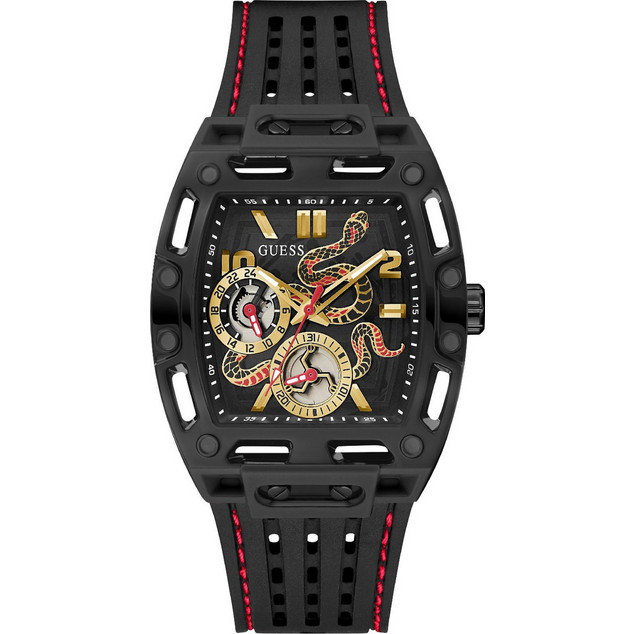 Guess Ανδρικό Ρολόι με Μαύρο Καουτσούκ Λουράκι GW0857G1 | BestPrice.gr