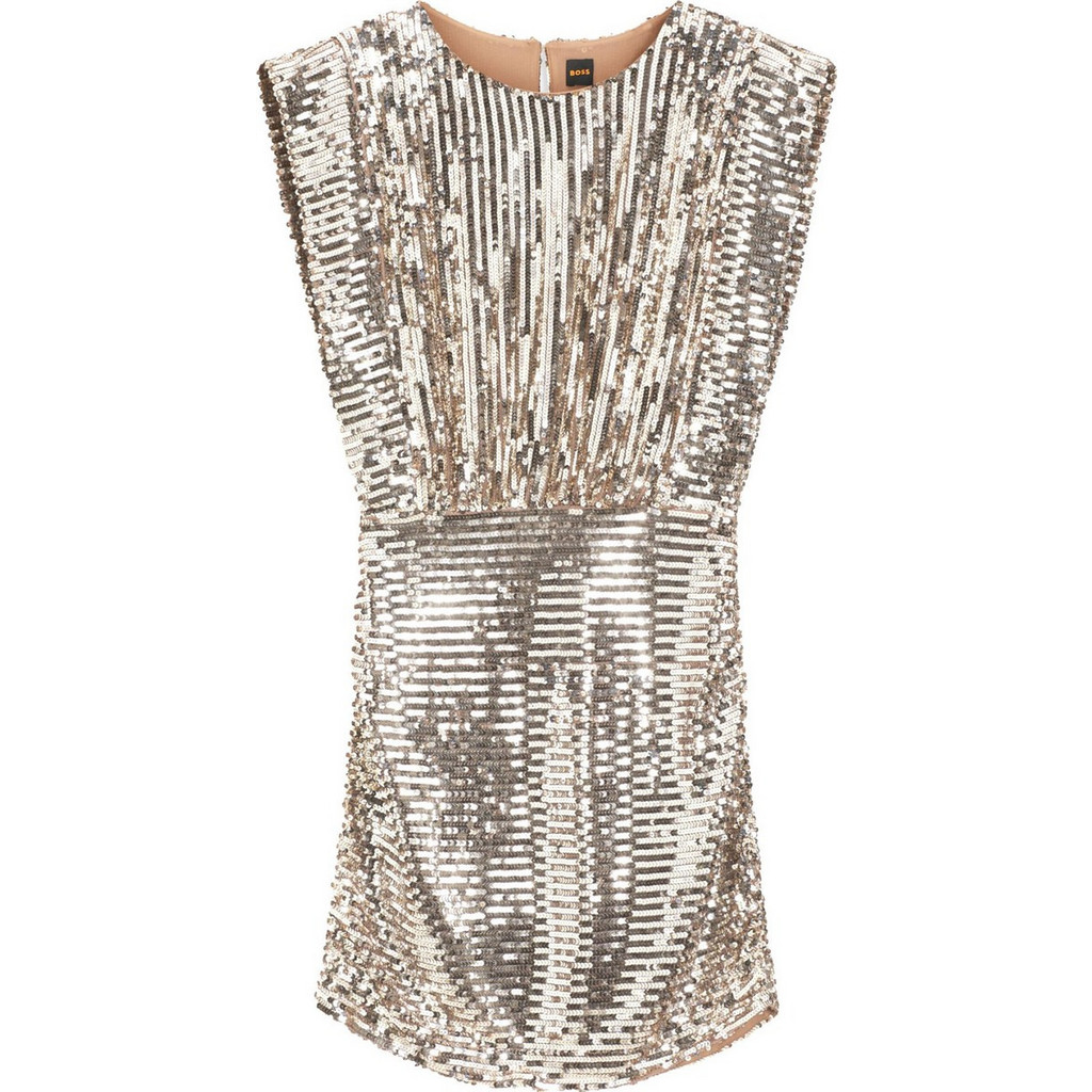 Hugo Boss Dillana Mini Φόρεμα για Γάμο / Βάπτιση Αμπιγιέ & Παγιέτες ...