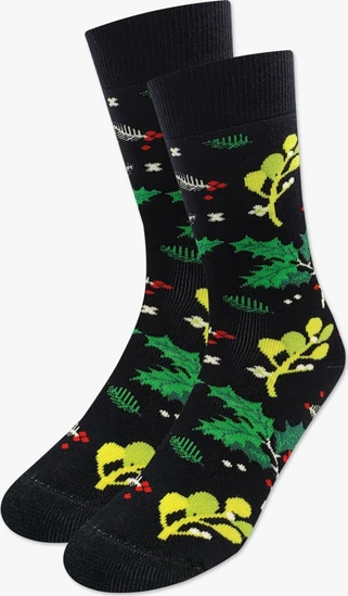NODO Christmas Mistletoe & Holly Χριστουγεννιάτικες Ανδρικές Κάλτσες ...