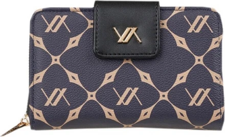 Verde Μεγάλο Γυναικείο Πορτοφόλι με Clip & Φερμουάρ Μπλε 18-1550 ...