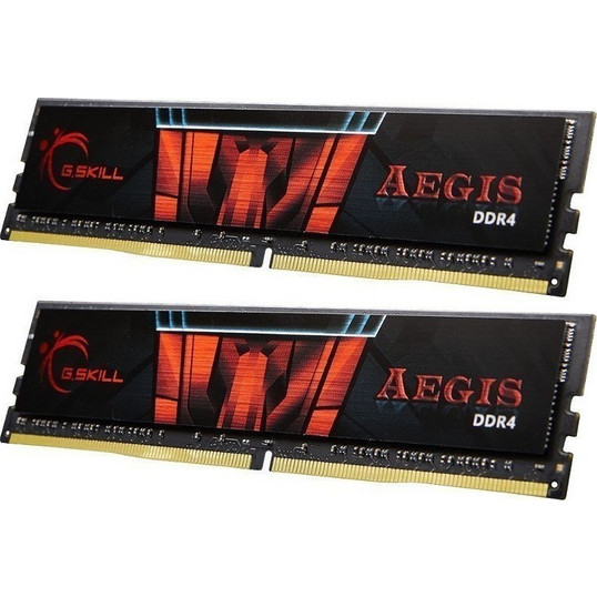 G.Skill Aegis 16GB (2X8GB) DDR4 RAM 2400MHz C17 F4-2400C17D-16GIS | BestPrice.gr