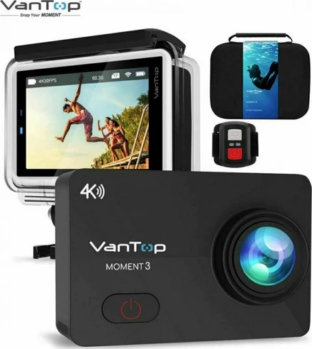 Vantop Moment 3 Action Camera 4K Ultra HD Υποβρύχια με WiFi και Οθόνη 2 ...