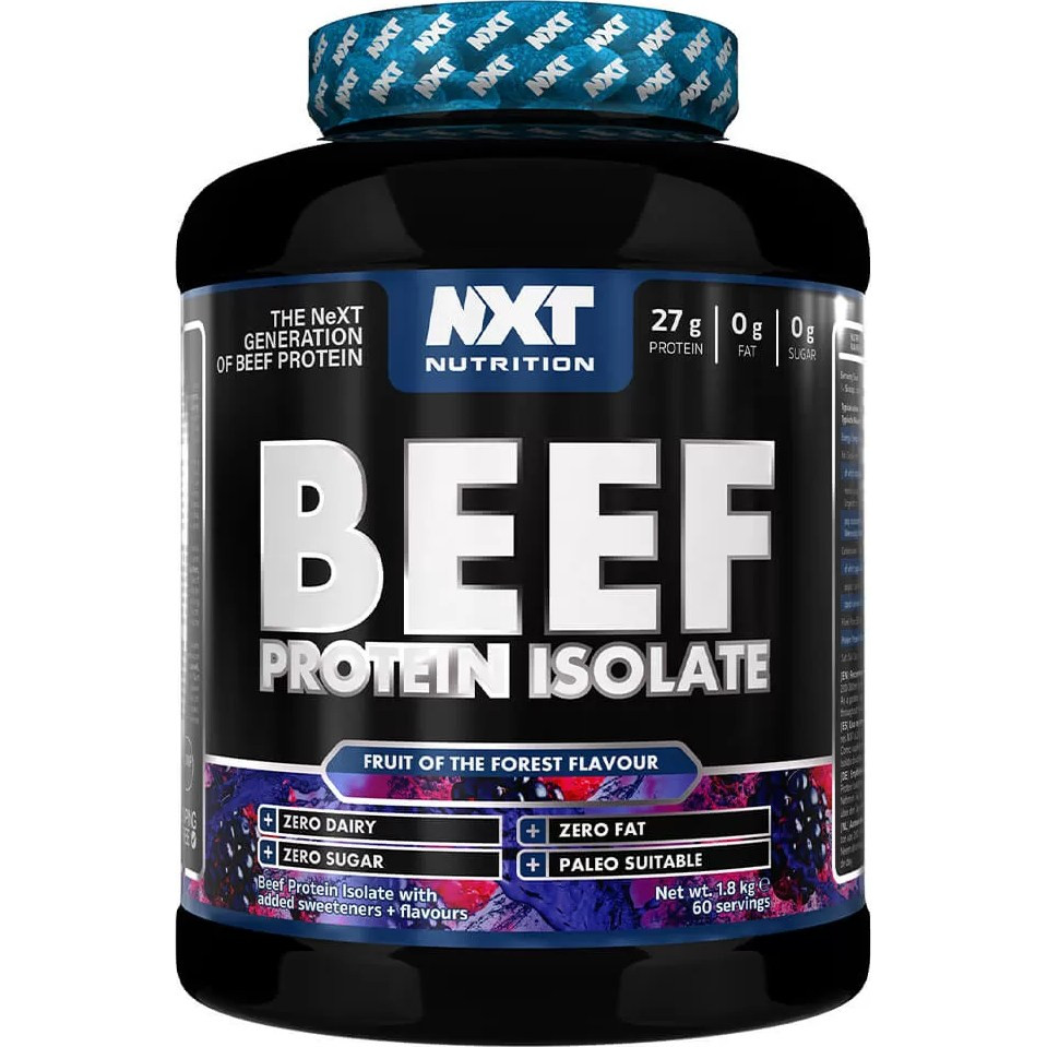 NXT Nutrition Beef Isolate Fruit Of the Forest Πρωτεΐνη Γράμμωσης Χωρίς Λακτόζη & Γλουτένη 1.8kg ...