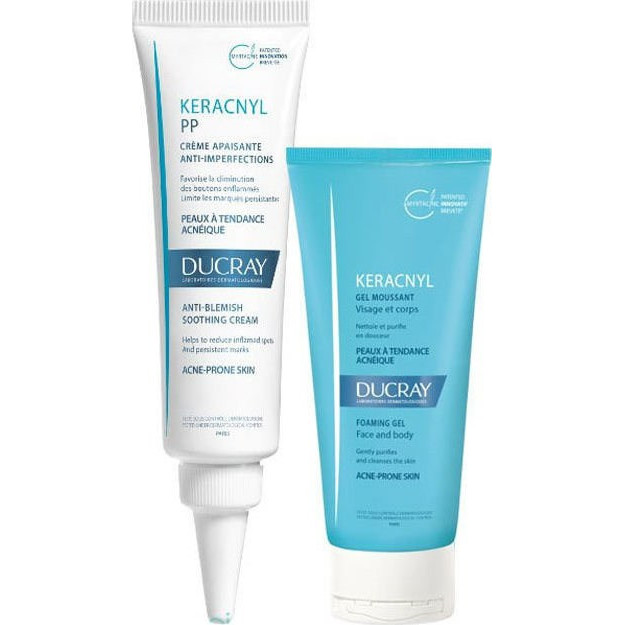 Ducray Keracnyl PP Creme 30ml + Gel Moussant 40ml | BestPrice.gr