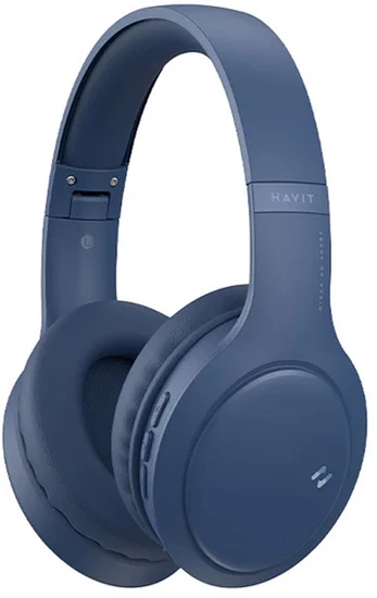 Havit H630BT Pro Ασύρματα Bluetooth Ακουστικά Over Ear με Noise Canceling Μπλε | BestPrice.gr
