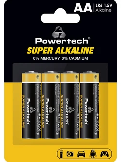 Powertech Super Alkaline AA 32τμχ | BestPrice.gr
