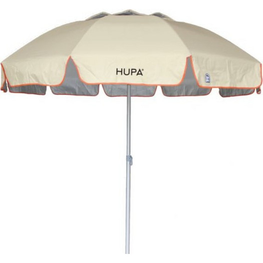 Hupa Ultrasol Ομπρέλα Θαλάσσης Αλουμινίου με UV Προστασία Μπεζ 2m 50 ...