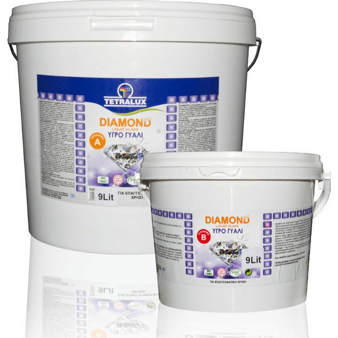 Tetralux Diamond Liquid Glass Ρητίνη Υγρού Γυαλιού 2 Συστατικών 10kg ...
