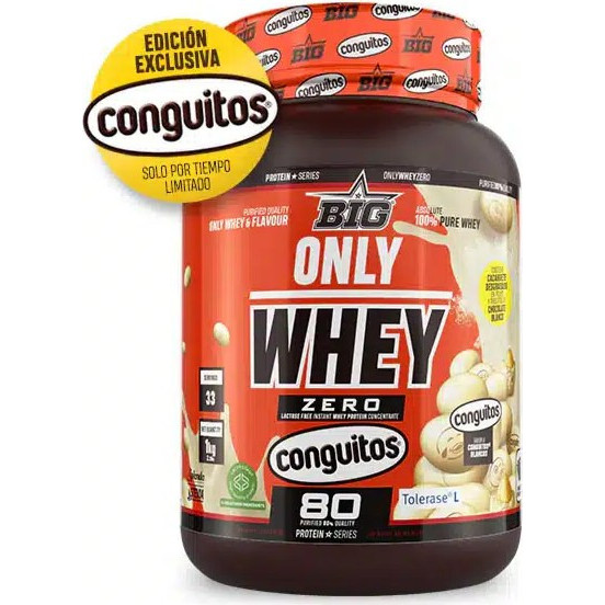 BIG Supplements Only Whey Zero Conguitos White Choco Πρωτεΐνη Ορού Γάλακτος Γράμμωσης Χωρίς ...