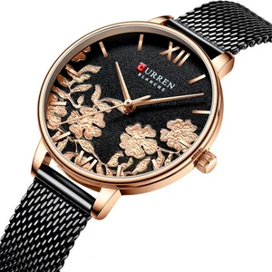 Ted Baker Phylipa Bloom Γυναικείο Ρολόι με Μαύρο Μεταλλικό Μπρασελέ ...