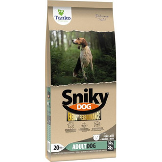 Tanko Petfood Sniky Adult Energy Performance with Pork & Rice 20kg ...