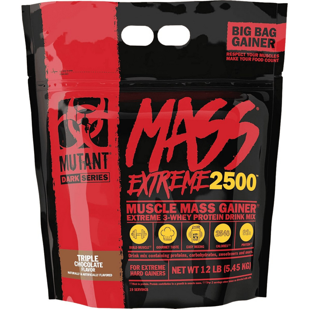 Mutant Mass Extreme 2500 Triple Chocolate Πρωτεΐνη Ορού Γάλακτος Όγκου 5.45kg | BestPrice.gr