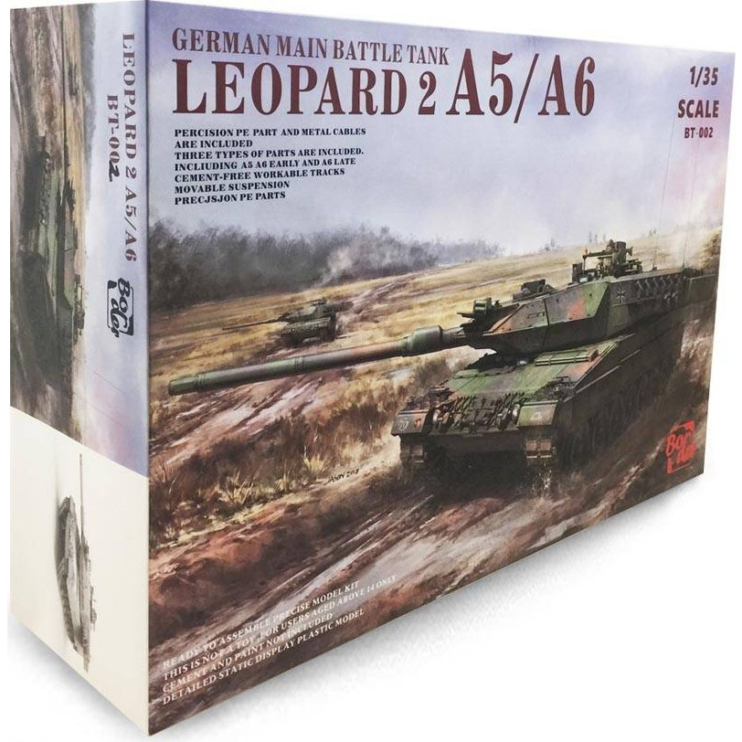 Border Model Leopard 2 A5-A6 Συναρμολογούμενο Πλαστικό Μοντέλο Τανκ 1: ...