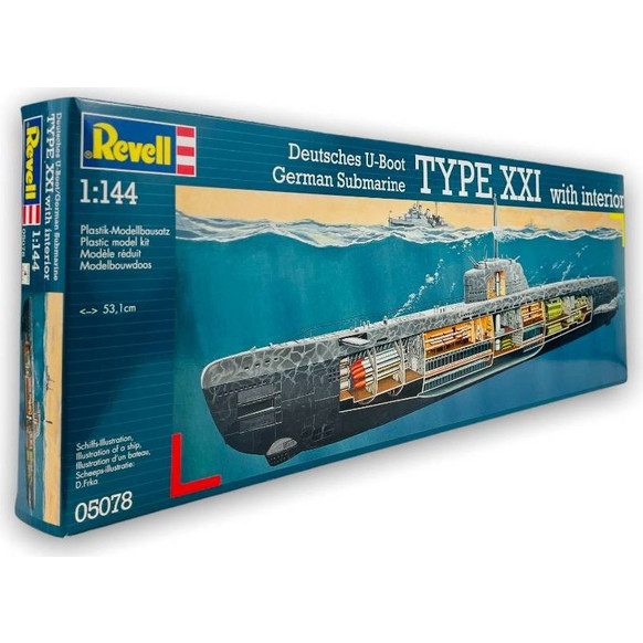 Revell German Submarine Type XXI with Interior Συναρμολογούμενο ...