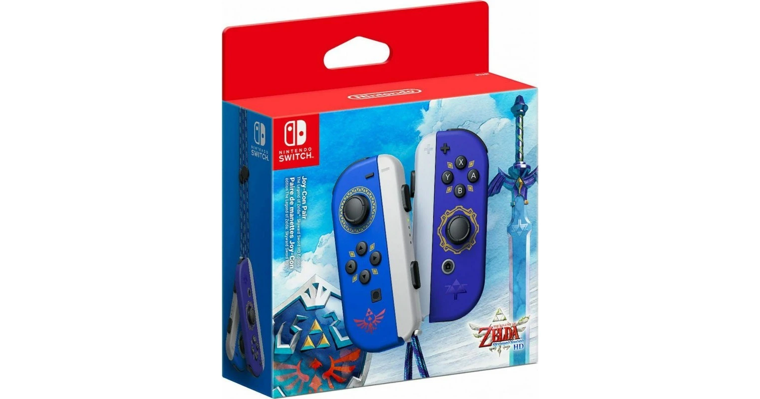 Nintendo Joy-Con Set Zelda Edition Wireless Controller Switch Blue ...
