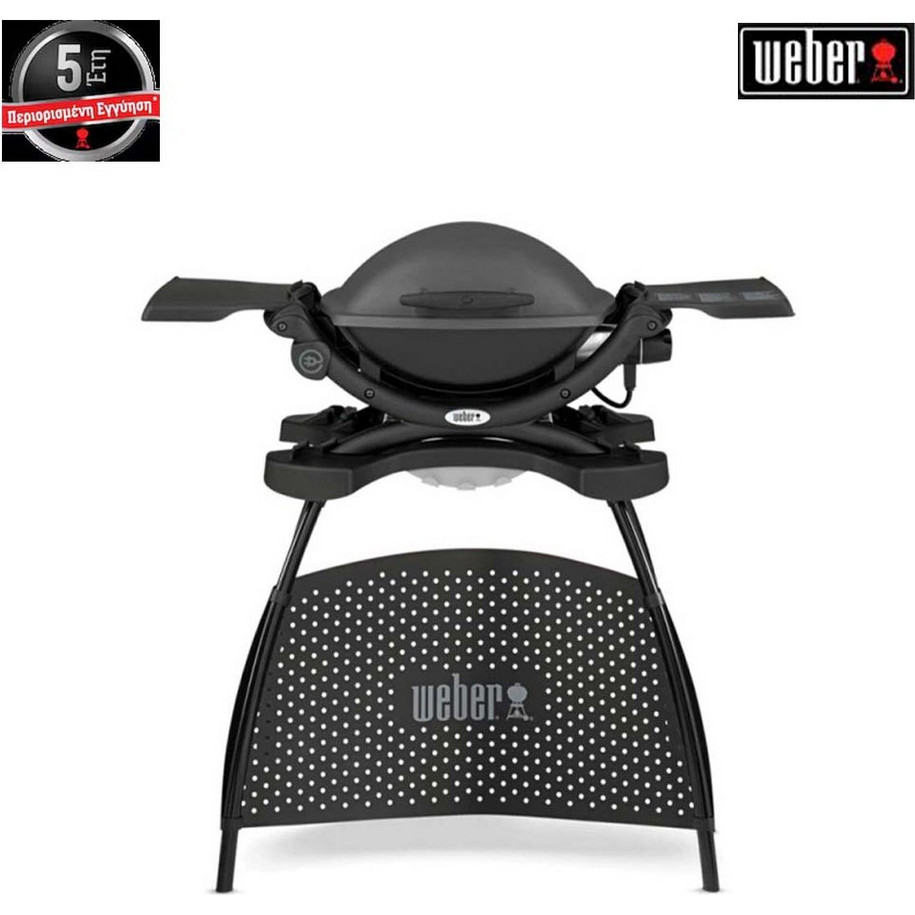 Weber Q 1400 Maroon Ηλεκτρική Ψησταριά Σχάρας 2200W με Καπάκι και ...