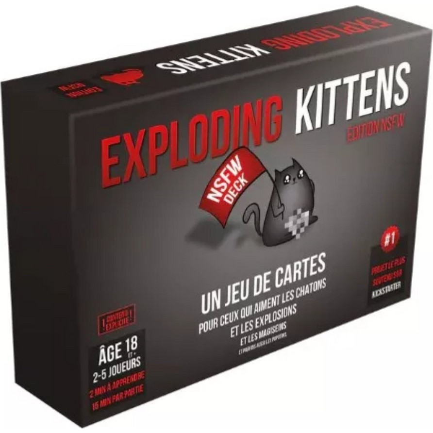 Asmodee Exploding Kittens NSFW Deck Επιτραπέζιο Παιχνίδι για 18+ Ετών ...