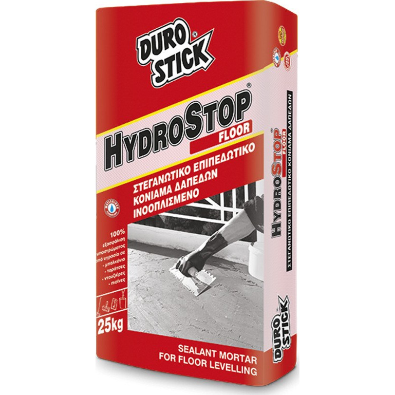 Durostick Hydrostop Floor Τσιμεντοειδές Κονίαμα Γκρι 25kg | BestPrice.gr