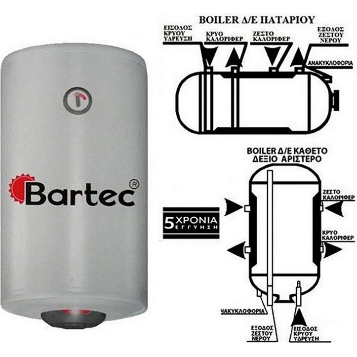 Bartec Super Glass Ηλεκτρομπόιλερ 120lt 4kW Κάθετο | BestPrice.gr