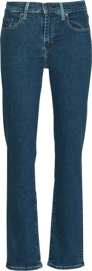 Levi's 724 Ψηλόμεσο Γυναικείο Τζιν Παντελόνι Κανονική Εφαρμογή Navy ...