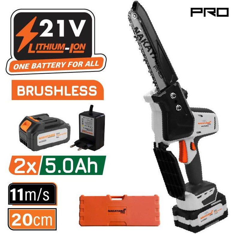 Nakayama Pro EC1520 Κλαδευτικό Αλυσοπρίονο Μπαταρίας 21V 1.4kg με Λάμα ...