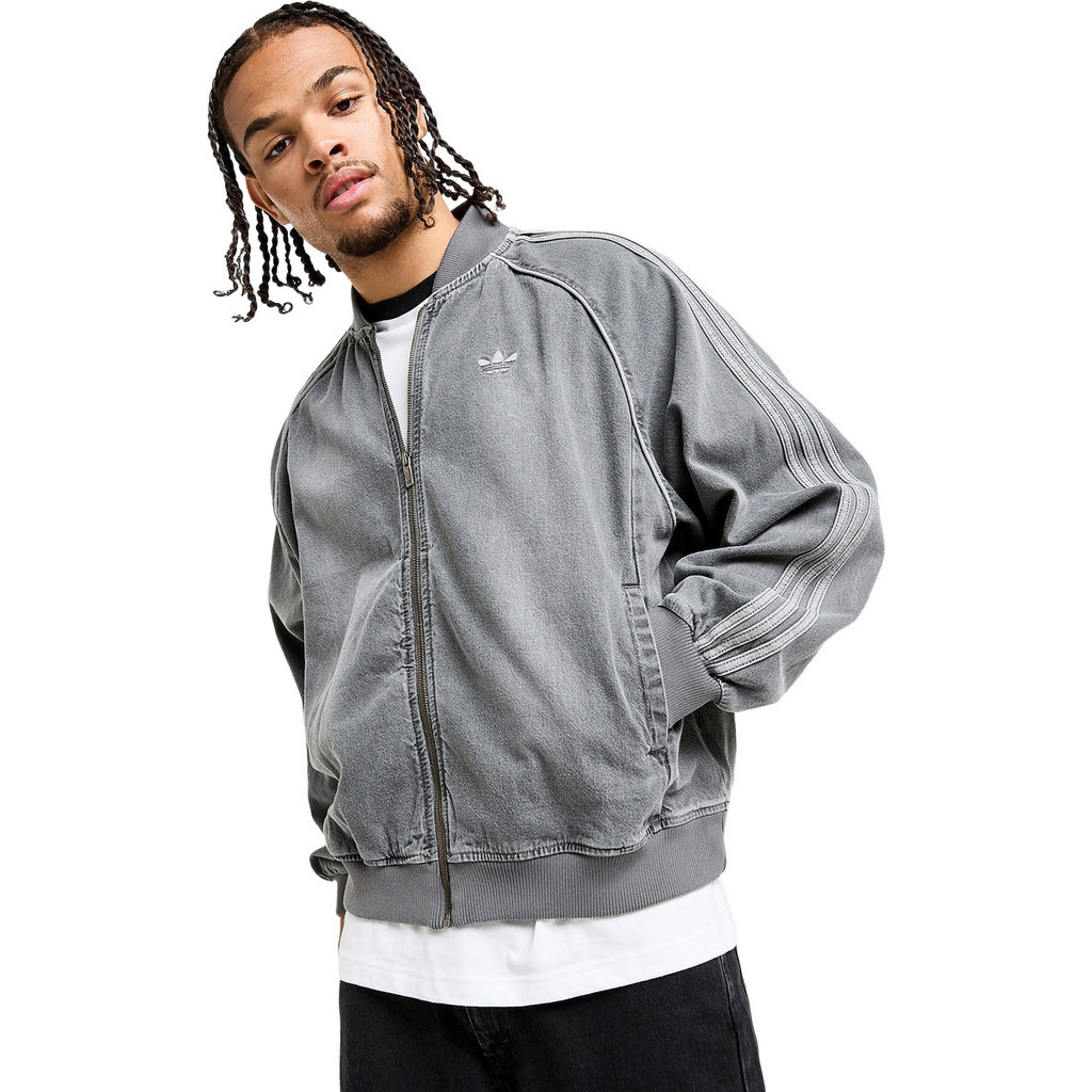 Adidas Ανδρική Ζακέτα Φούτερ με Φερμουάρ Γκρι JW5915 | BestPrice.gr