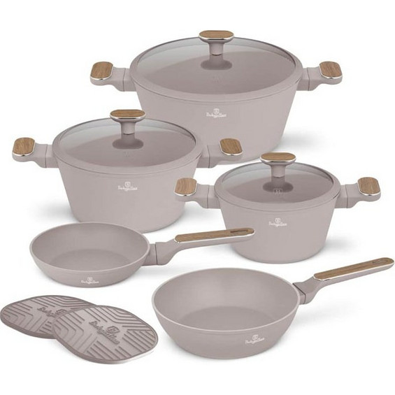 Berlinger Haus Taupe Nordic Collection Σετ Μαγειρικά Σκεύη Αλουμινίου ...