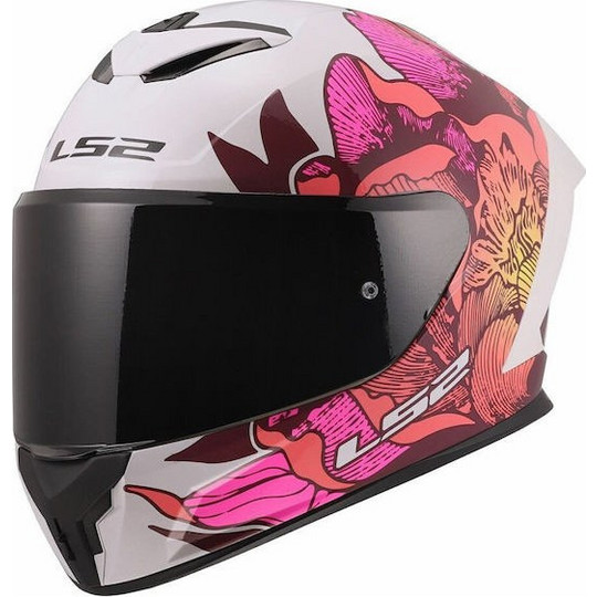 LS2 FF820 Rapid III Boho II Gloss White Pink Κράνος Μηχανής Full Face ...